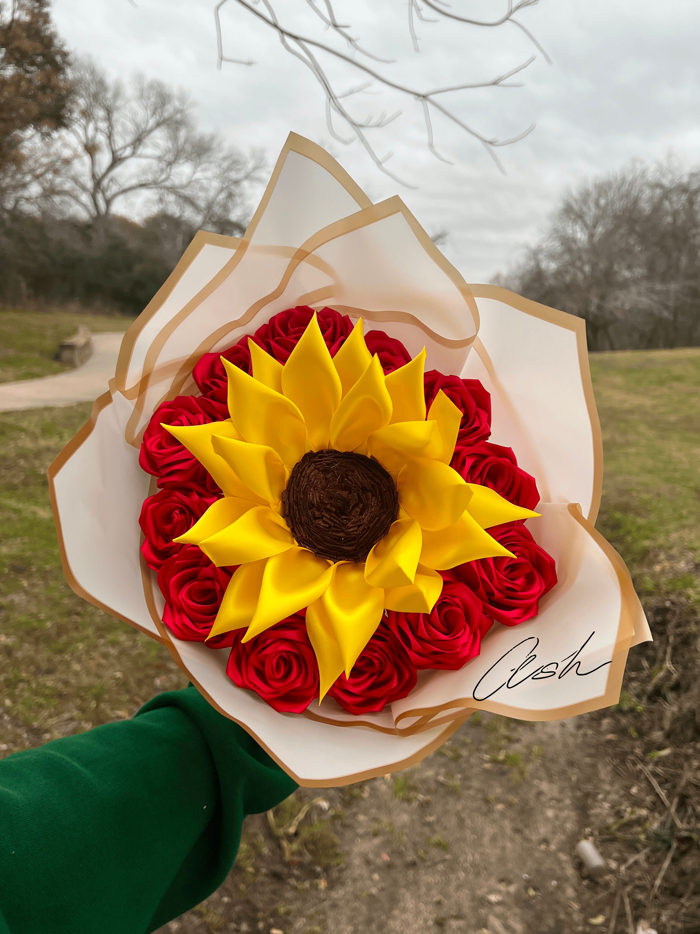 Eternal Rose Bouquet/ Rosas Eternas / Ribbon Rose Bouquet - Etsy