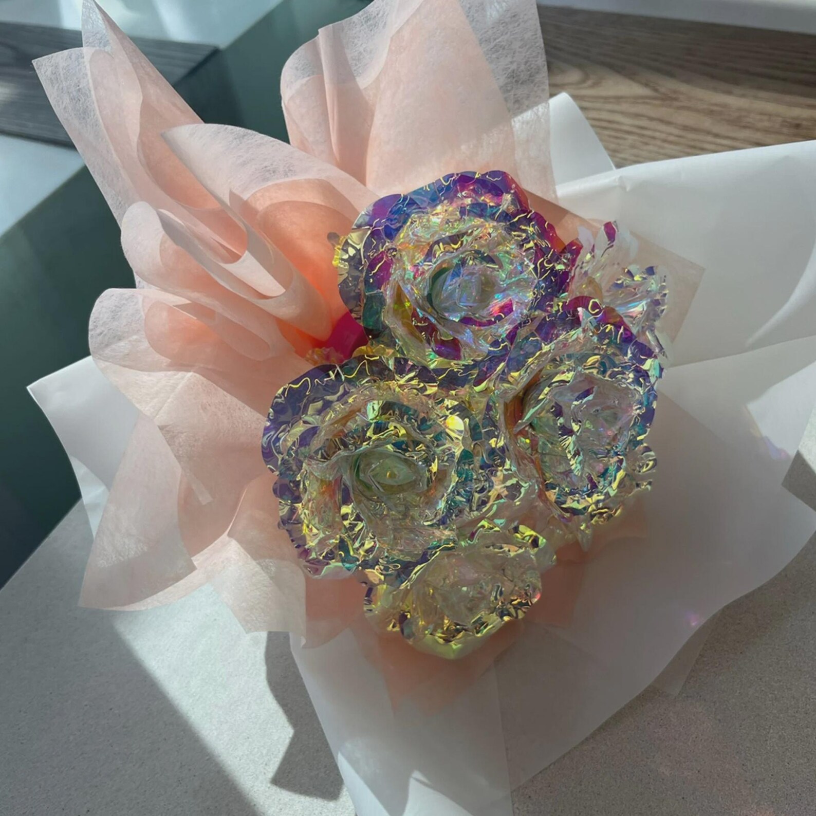 Hologram Rose Bouquet: LED Light-up Eternal Flower Gift - Etsy