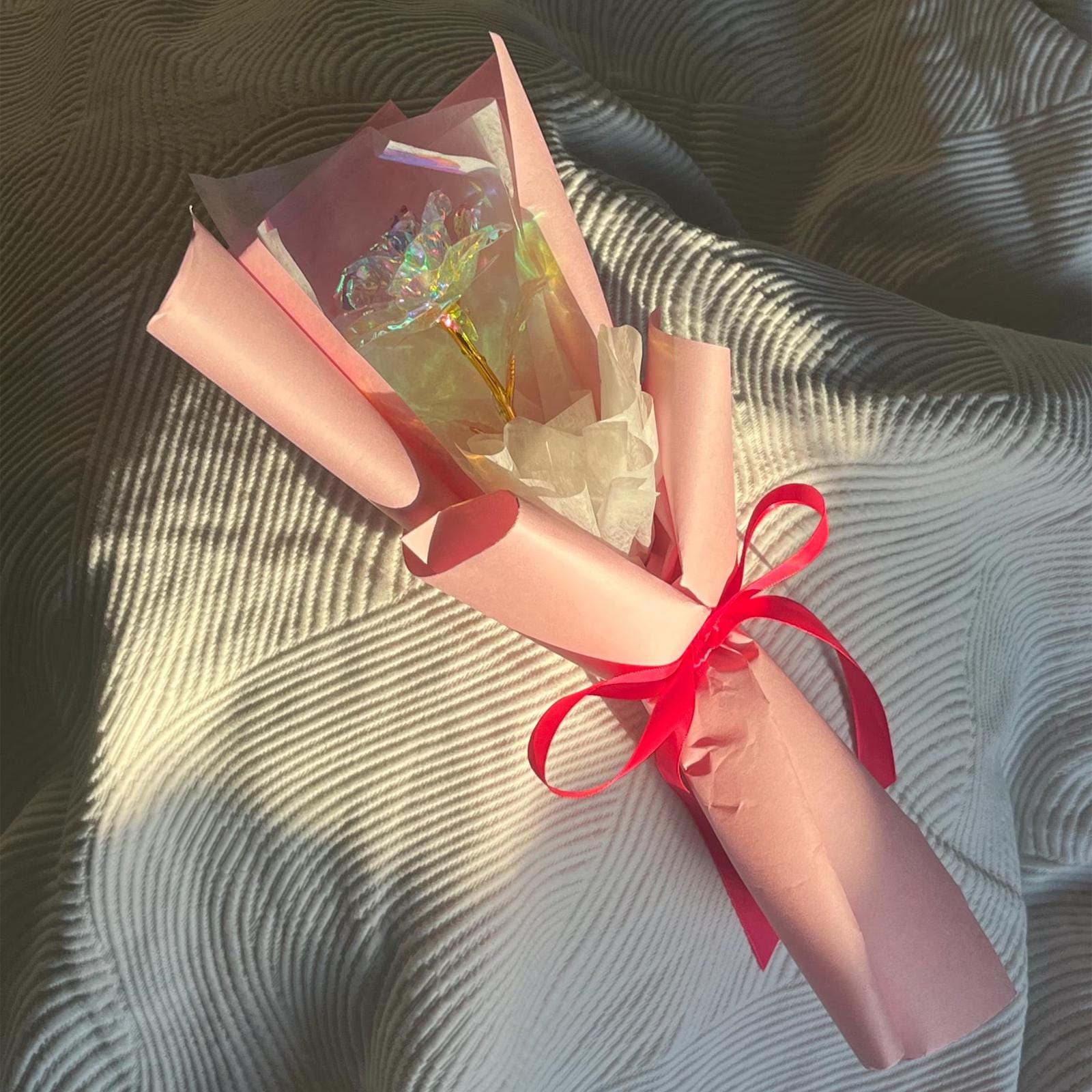 Hologram Rose Bouquet: LED Light-up Eternal Flower Gift - Etsy