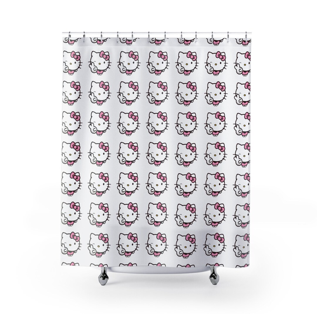 Hello Kitty Shower Curtains - Etsy