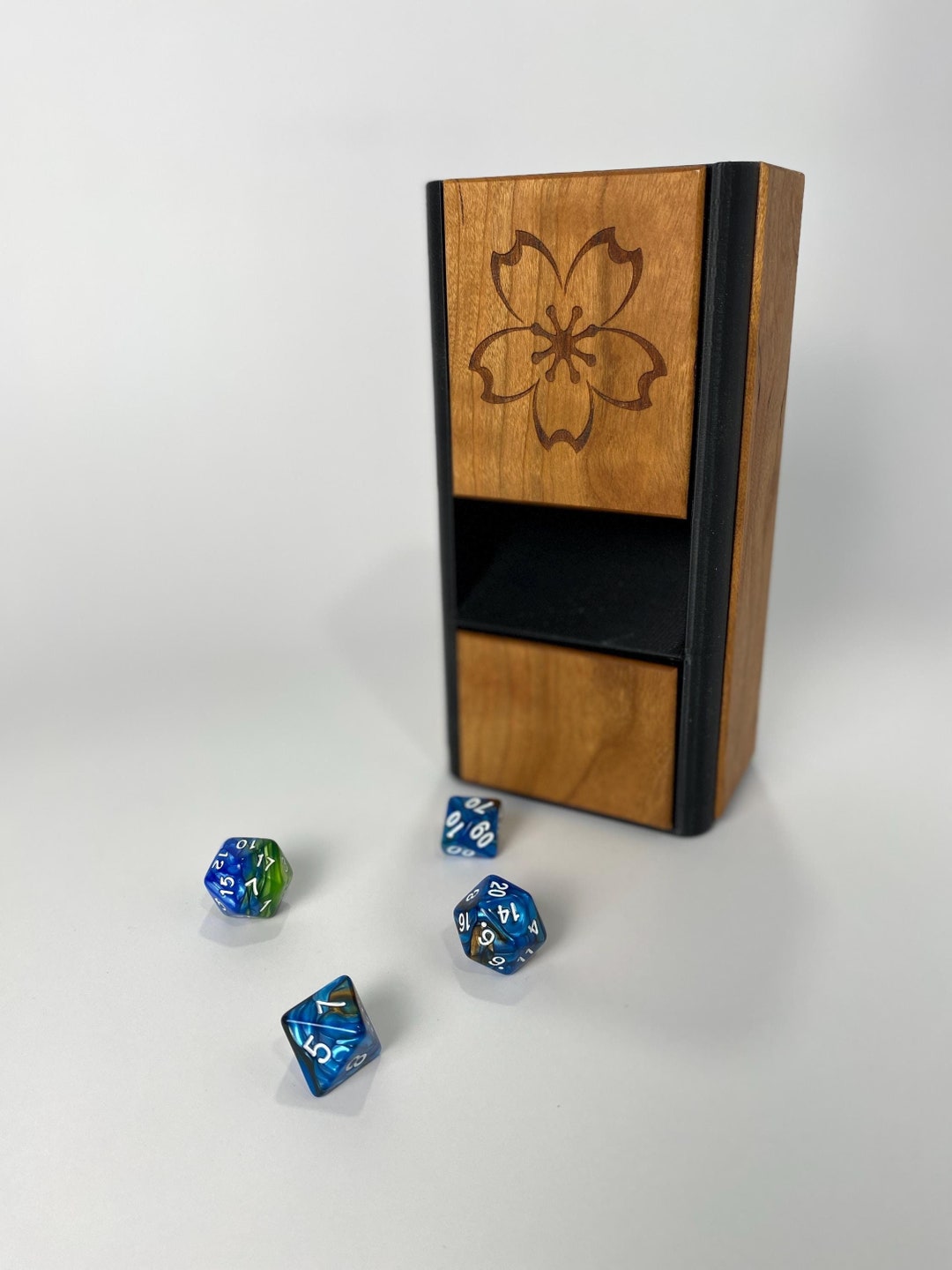 Custom Dice Tower W/wooden Side Panels - Etsy