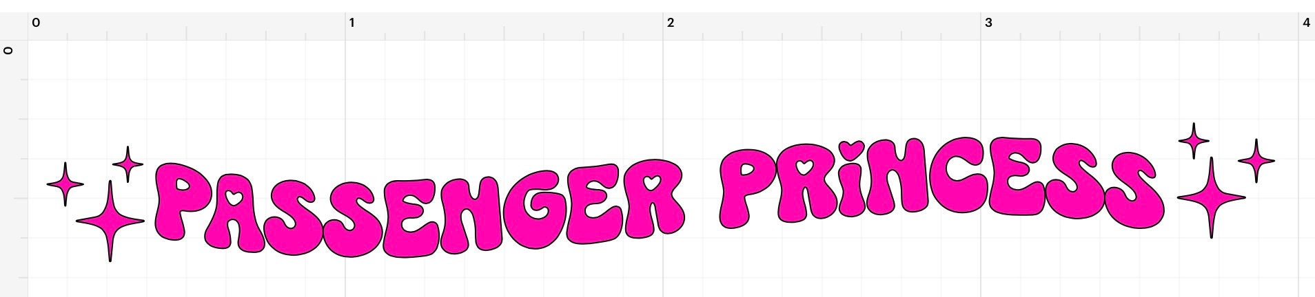 Passenger Princess Car Decal - Etsy