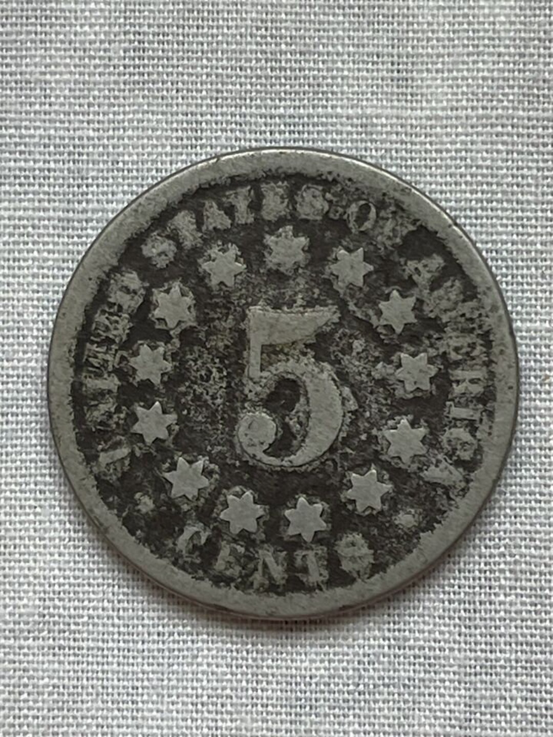 5 Cent Coin Large Coin Quality Authentic - Etsy