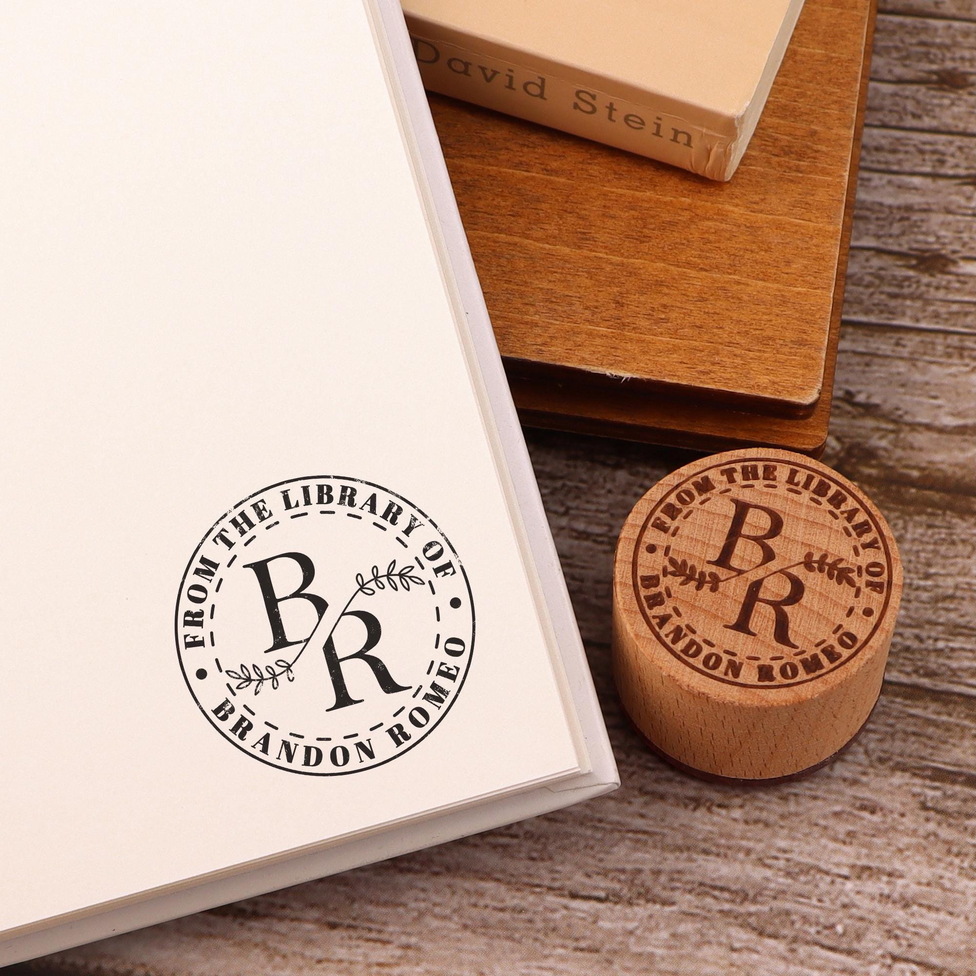 Personalized Book Stamp, Custom Library Stamp, Ex Libris - Etsy