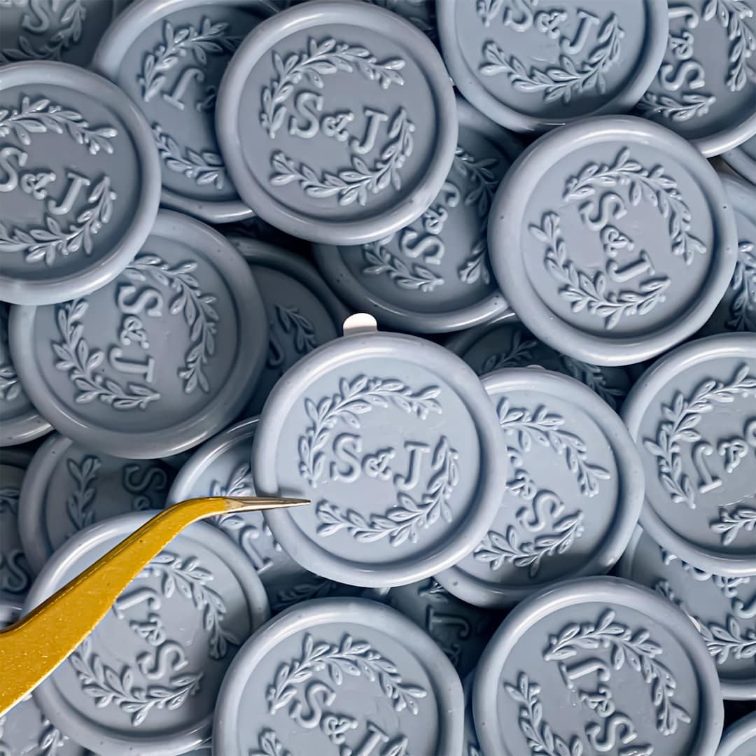 Custom Wax Seal Stickers, Wedding Wax Seal Stickers, Custom Logo Wax ...
