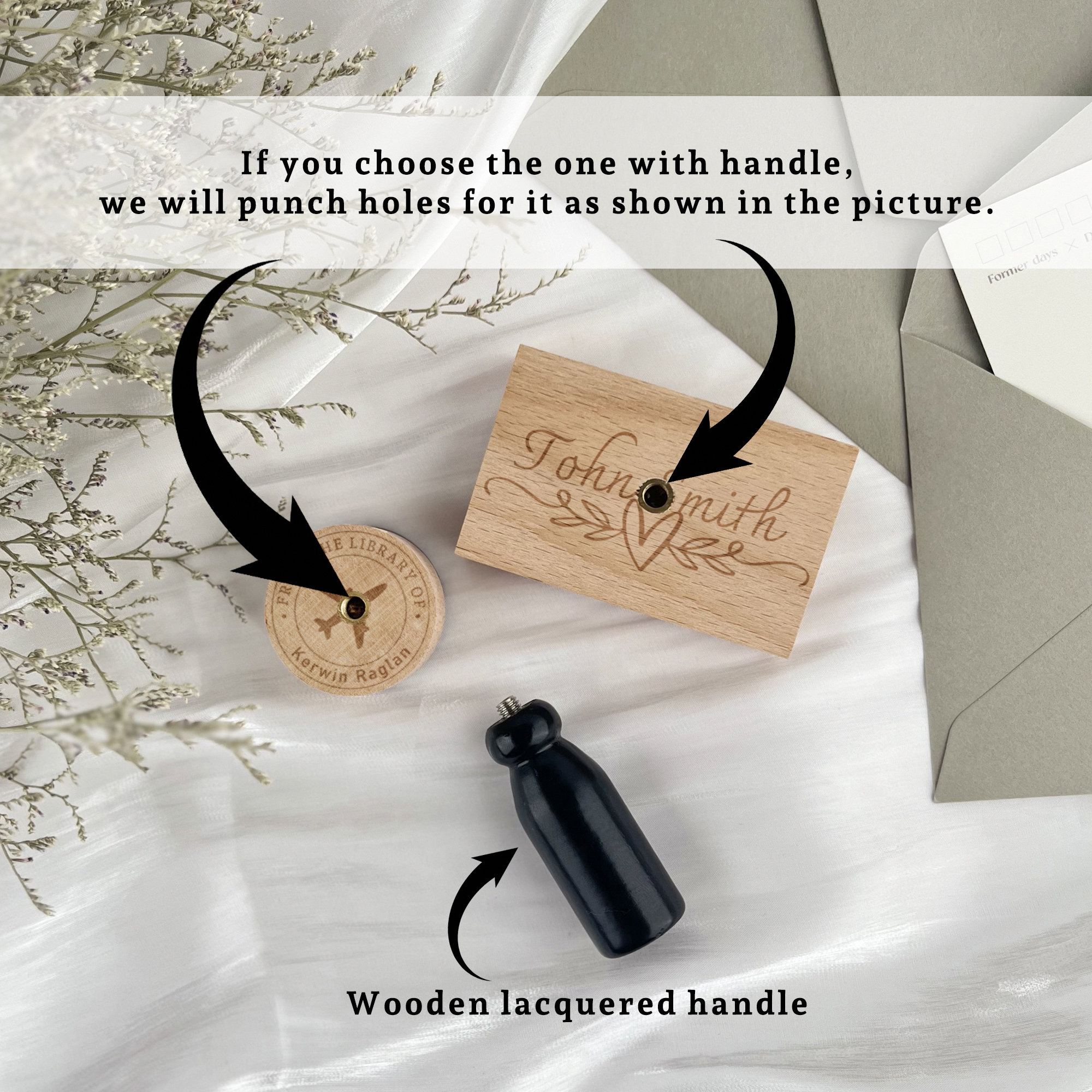 Personalized Business Logo Stamp, Free Ink Pad, Custom Logo Rubber ...