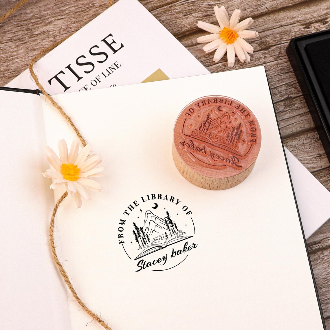 Personalized Book Stamp, Custom Library Stamp, Ex Libris - Etsy