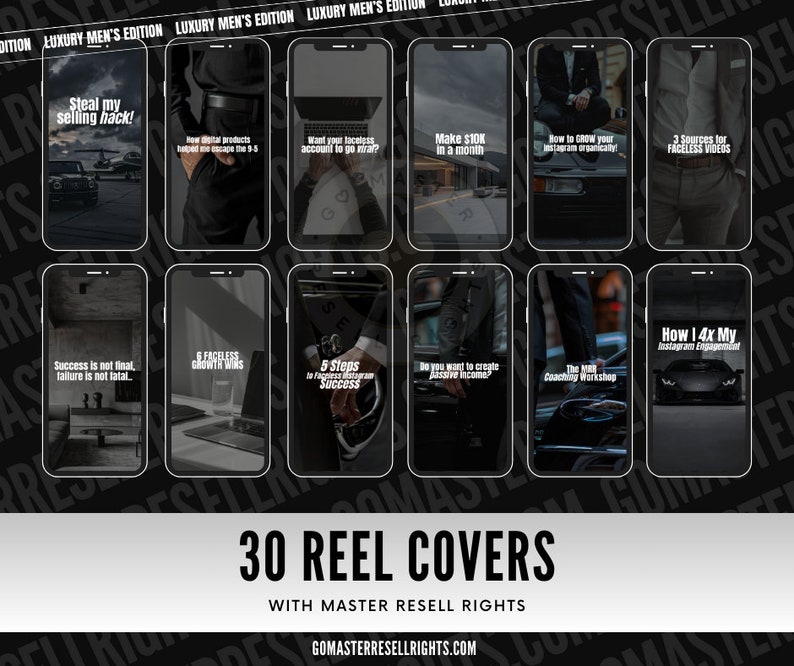 MEN REELS HOOKS Captions Mrr | 30 Done for You Instagram Reels With ...