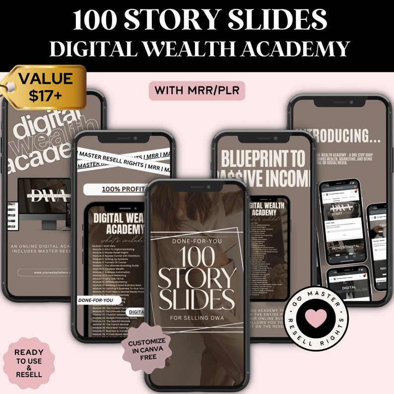 DWA Promo Bundle: Marketing Vault, Canva Templates, Resell Rights - Etsy