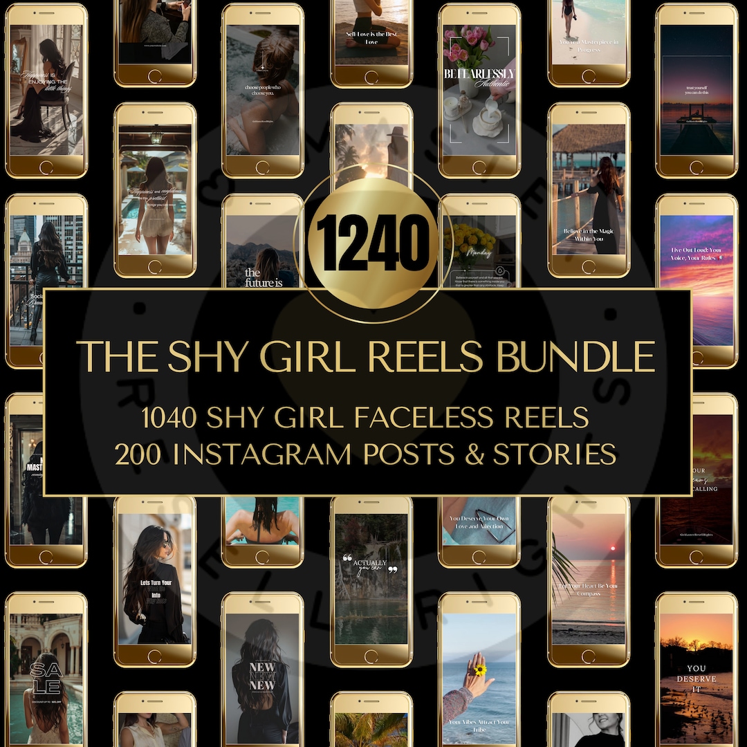 FACELESS REELS MRR Motivational Bundle | Boss Babe Reels Posts Stories ...