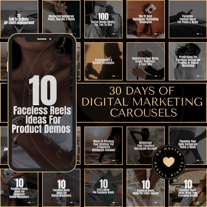INSTAGRAM CAROUSELS MRR | 30 Days Digital Marketing Carousels With ... INSTAGRAM CAROUSELS MRR | 30 Days Digital Marketing Carousels With ...