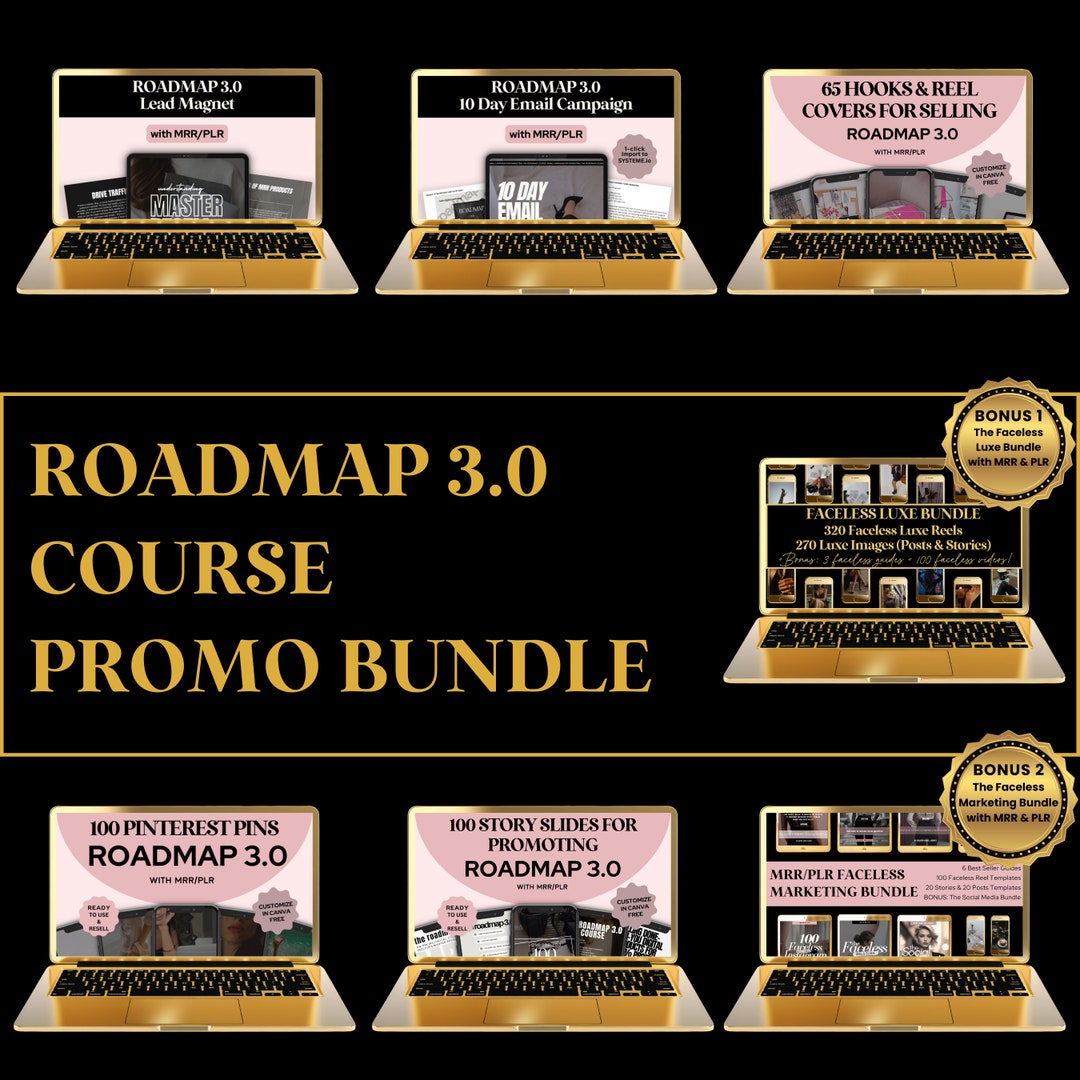ROADMAP 3.0 Course PROMO Bundle Mrr Plr Roadmap Marketing Vault Master ...