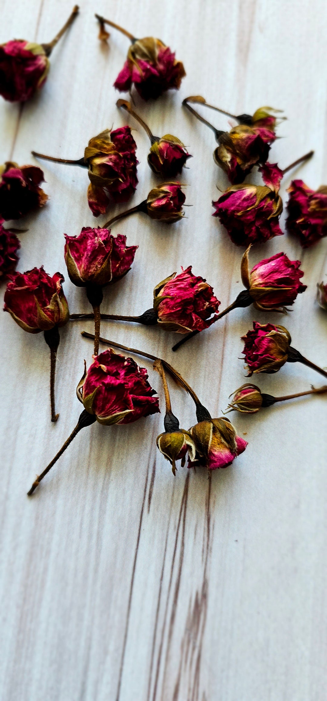 15 Pcs Dried Rose Flowers,dried Rose,red Dry Roses,miniature Rose Buds ...