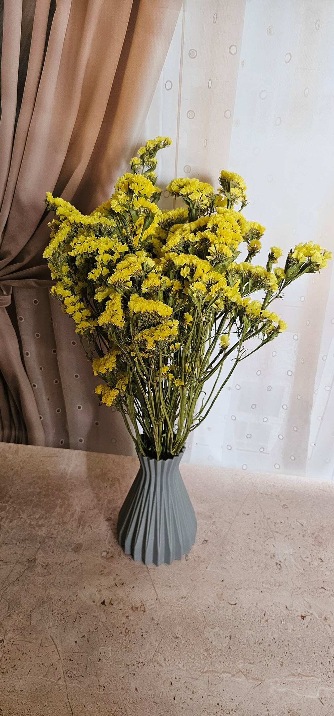 15-20stems.yellow Statice Bunch,yellow Dried Statice,wedding Flowers ...