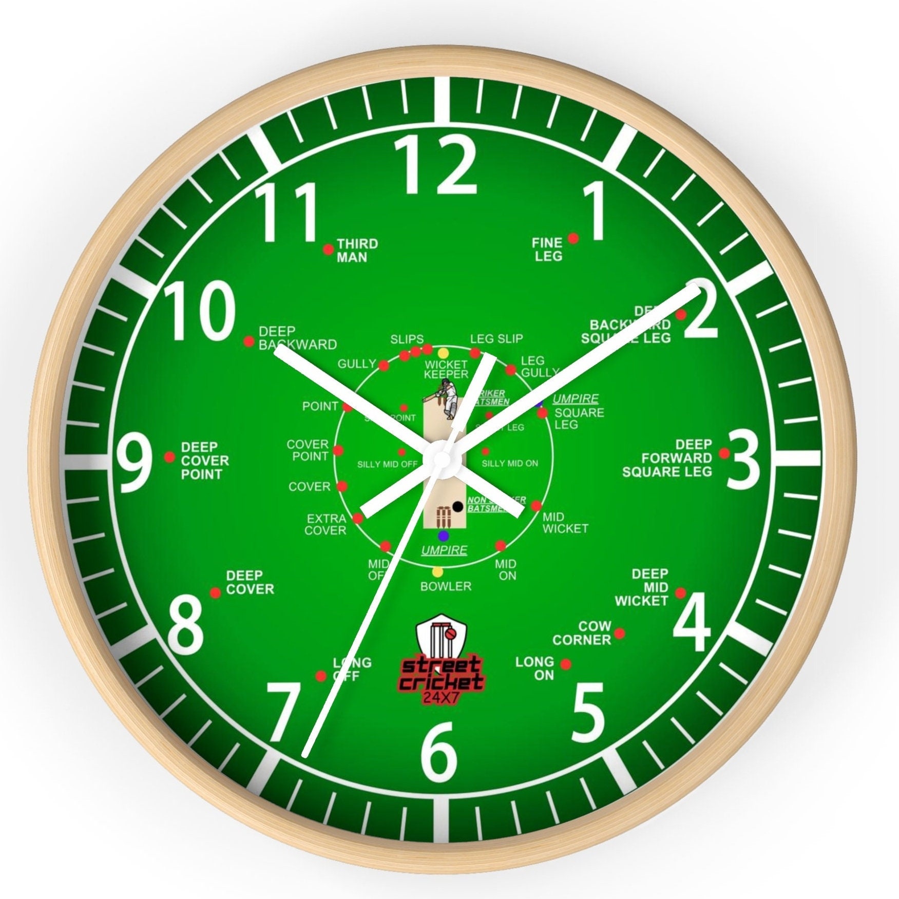 The Cricket Clock by Streetcricket24x7 - Etsy