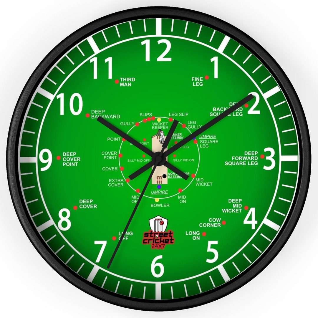 The Cricket Clock by Streetcricket24x7 - Etsy