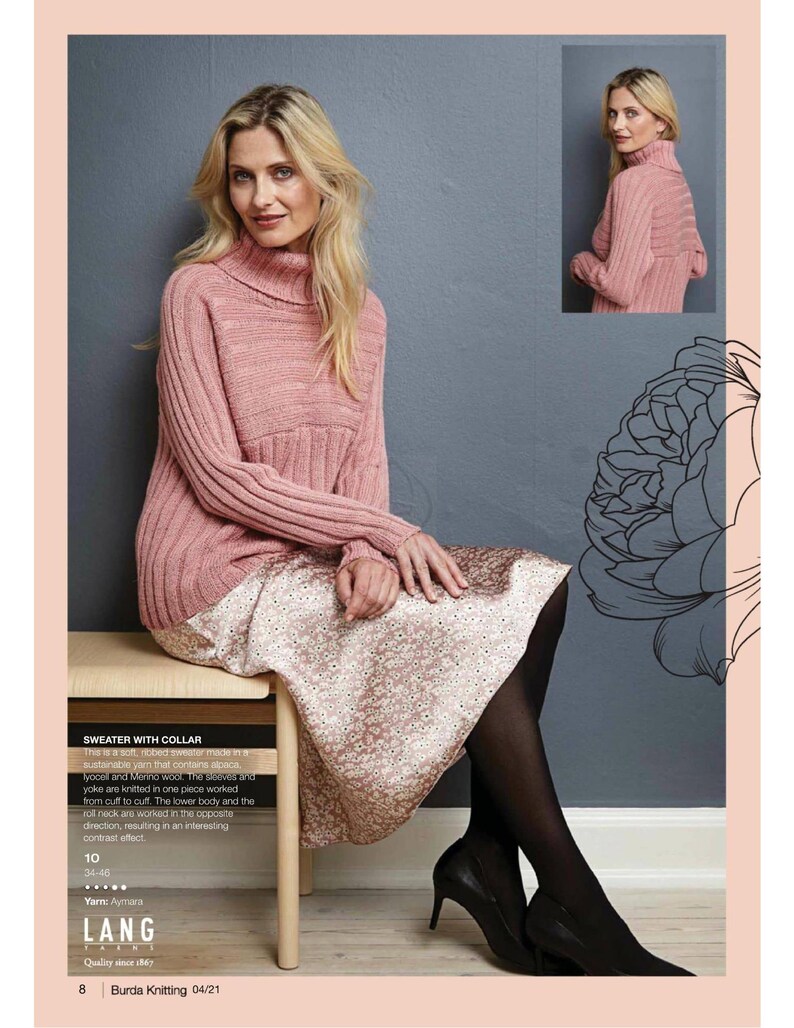 Spring Summer Knitting Patterns - Burda Knitting Patterns, Cardigan ...