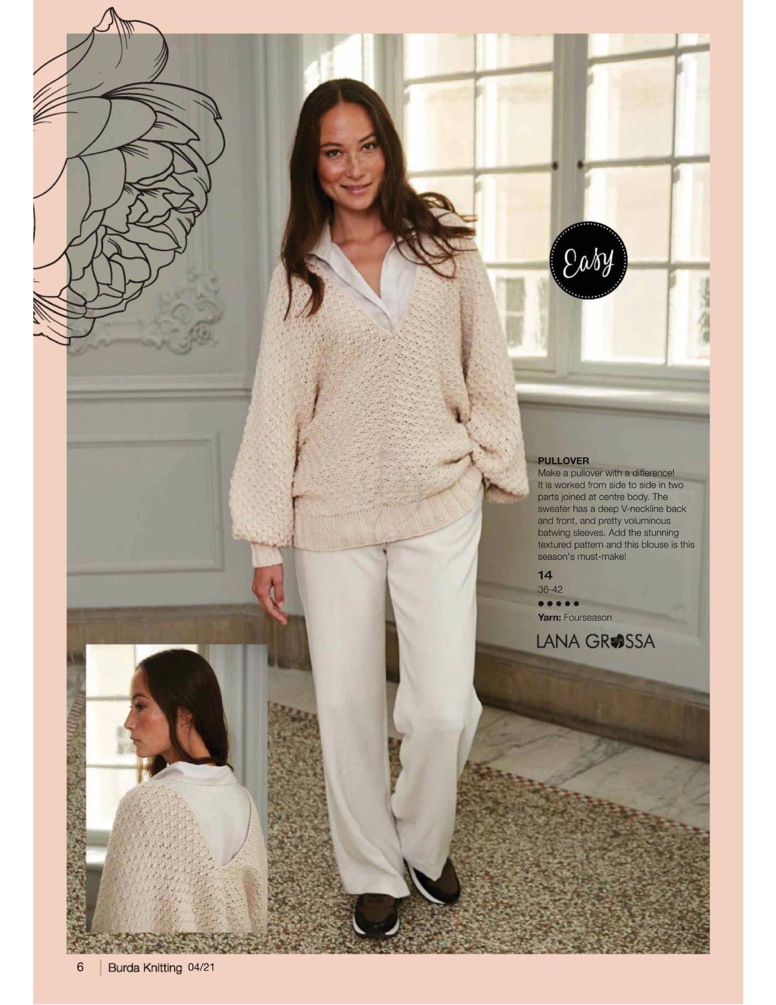 Spring Summer Knitting Patterns - Burda Knitting Patterns, Cardigan ...