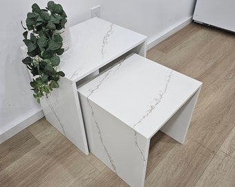 Small Quartz End Table/ Coffee Table - Etsy