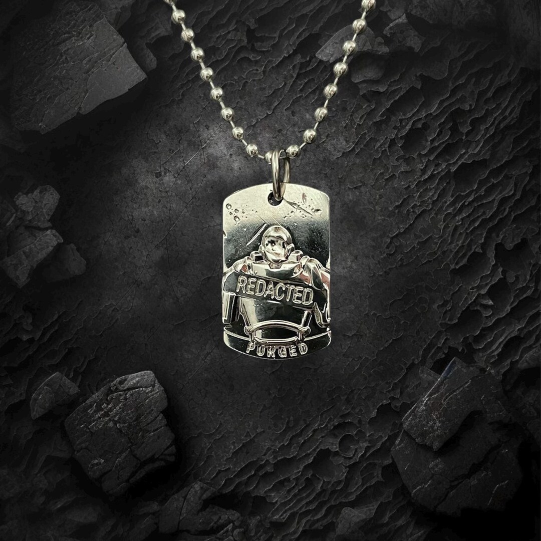 Purged and Lost Legion Dog Tag Pendant: Brass Wargame Necklace or ...