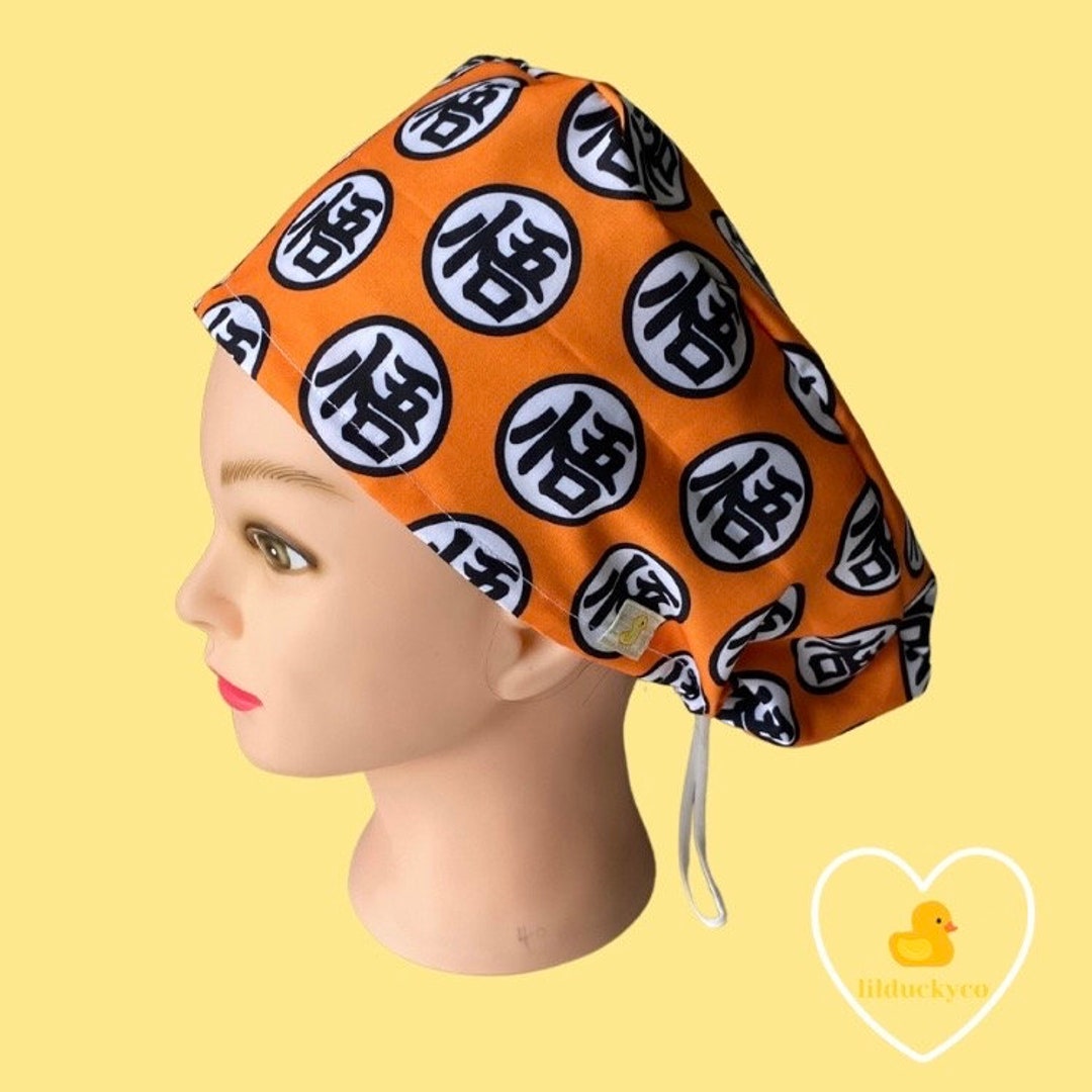 Dragon Ball Z Goku Symbol Scrub Cap - Etsy Australia