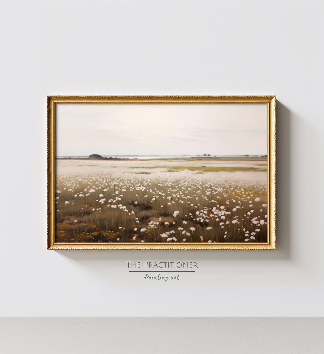 Vintage Digital Landscap Png File Vintage Home Decor Farmhouse Decor ...