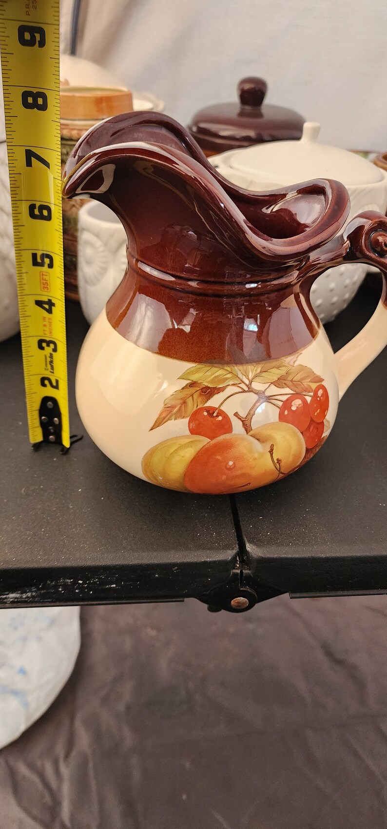 Vintage Mccoy Pottery Pitcher and Basin - Collectible 7515 Mccoy Wash ...