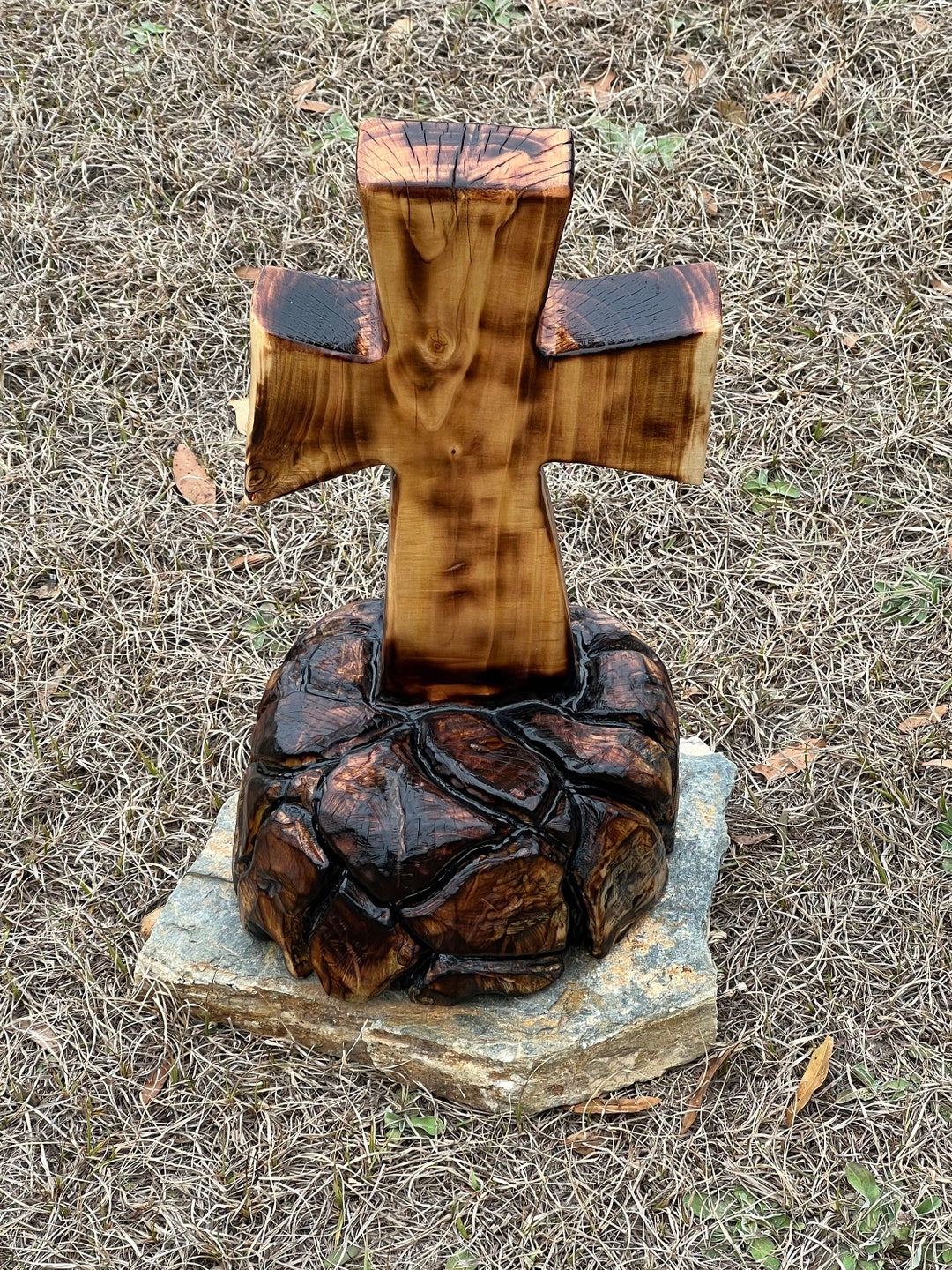 Chainsaw Carved Cross - Etsy