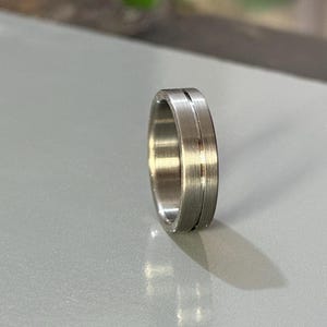 Titanium Minimalist Matt Ring - Extra Durable - Industrial - Minimalist ...