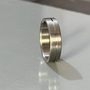 Titanium Minimalist Matt Ring - Extra Durable - Industrial - Minimalist ...