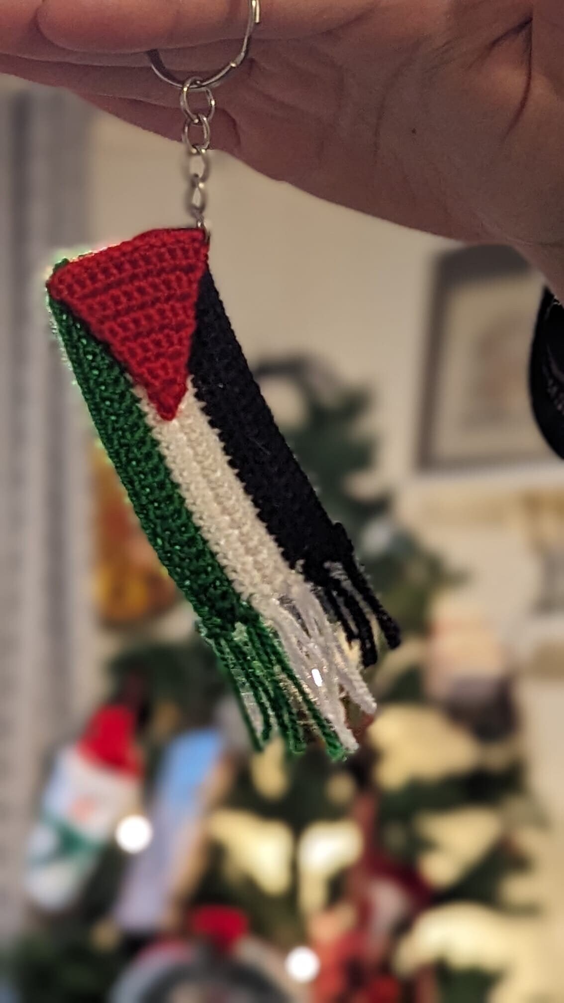 Handmade Palestinian Art- Keychain Crochet - Etsy