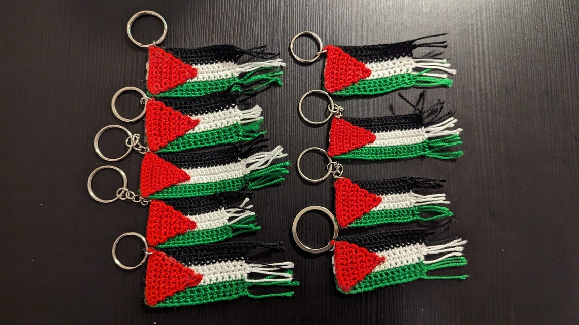 Handmade Palestinian Art- Keychain Crochet - Etsy