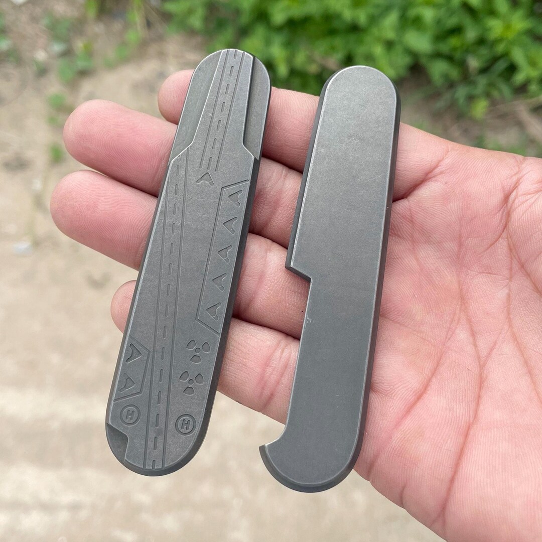 Victorinox 91mm Aircraft Carrier Custom Scales Titanium - Etsy