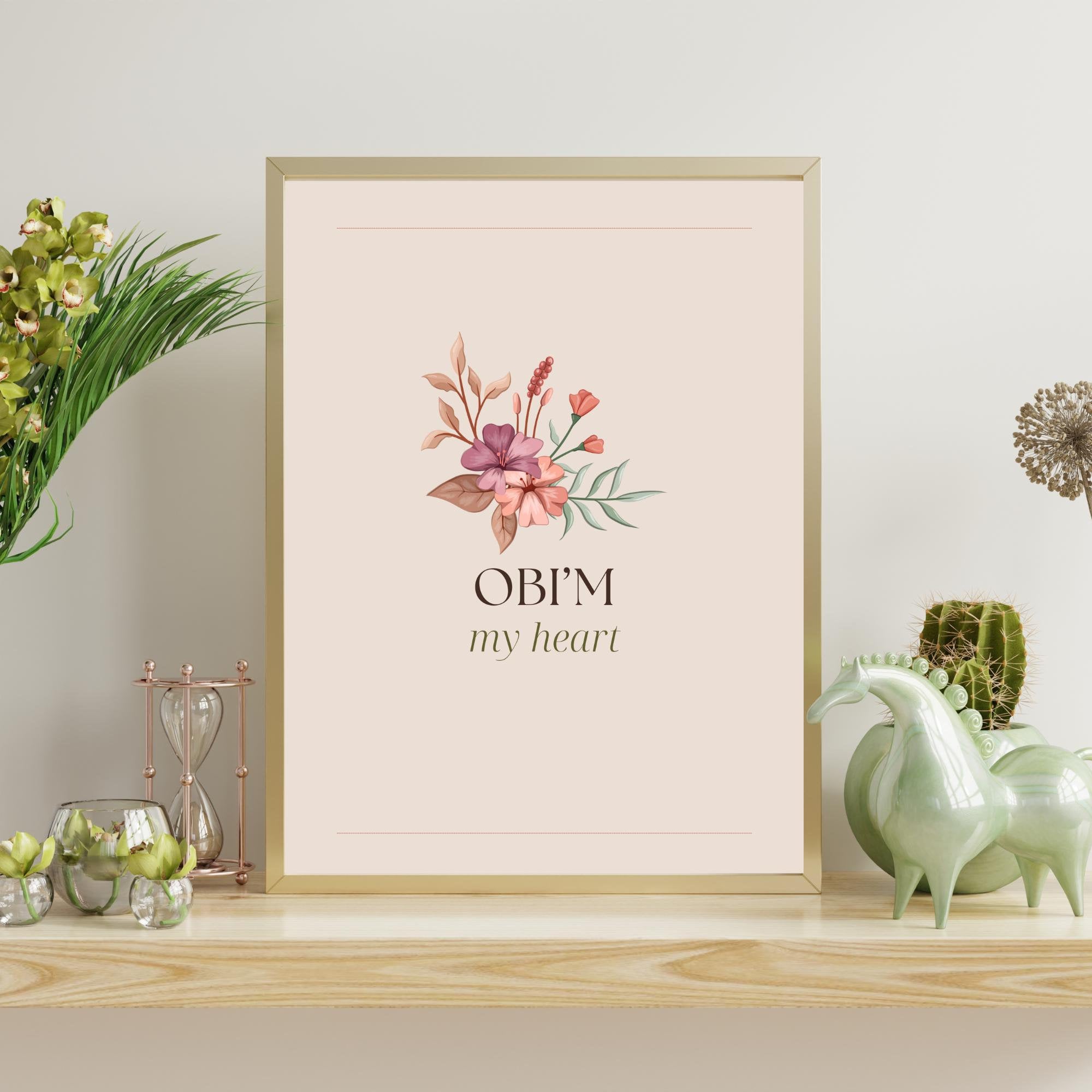 African Igbo Wall Art Print Interior Decor Design Motivational Love ...