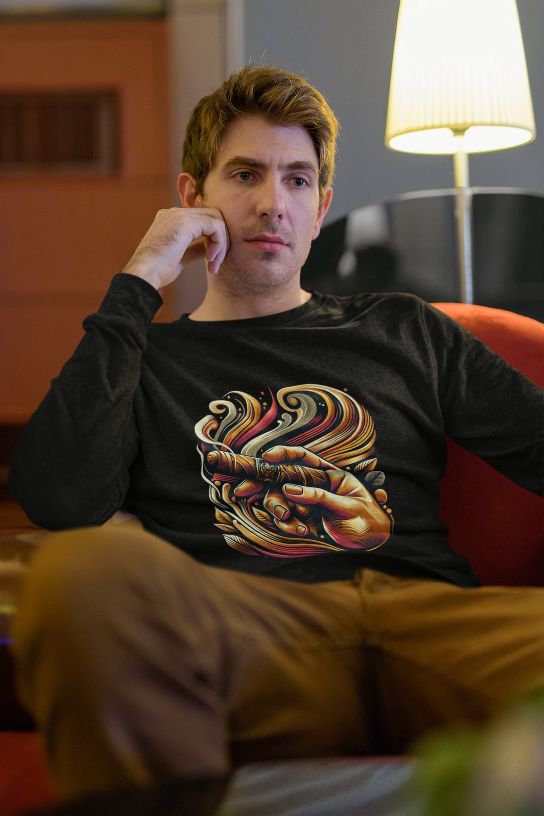 Cigar Aficionado Shirt, Cigar Lover Shirt, Smoking Lounge Shirt, Gift ...