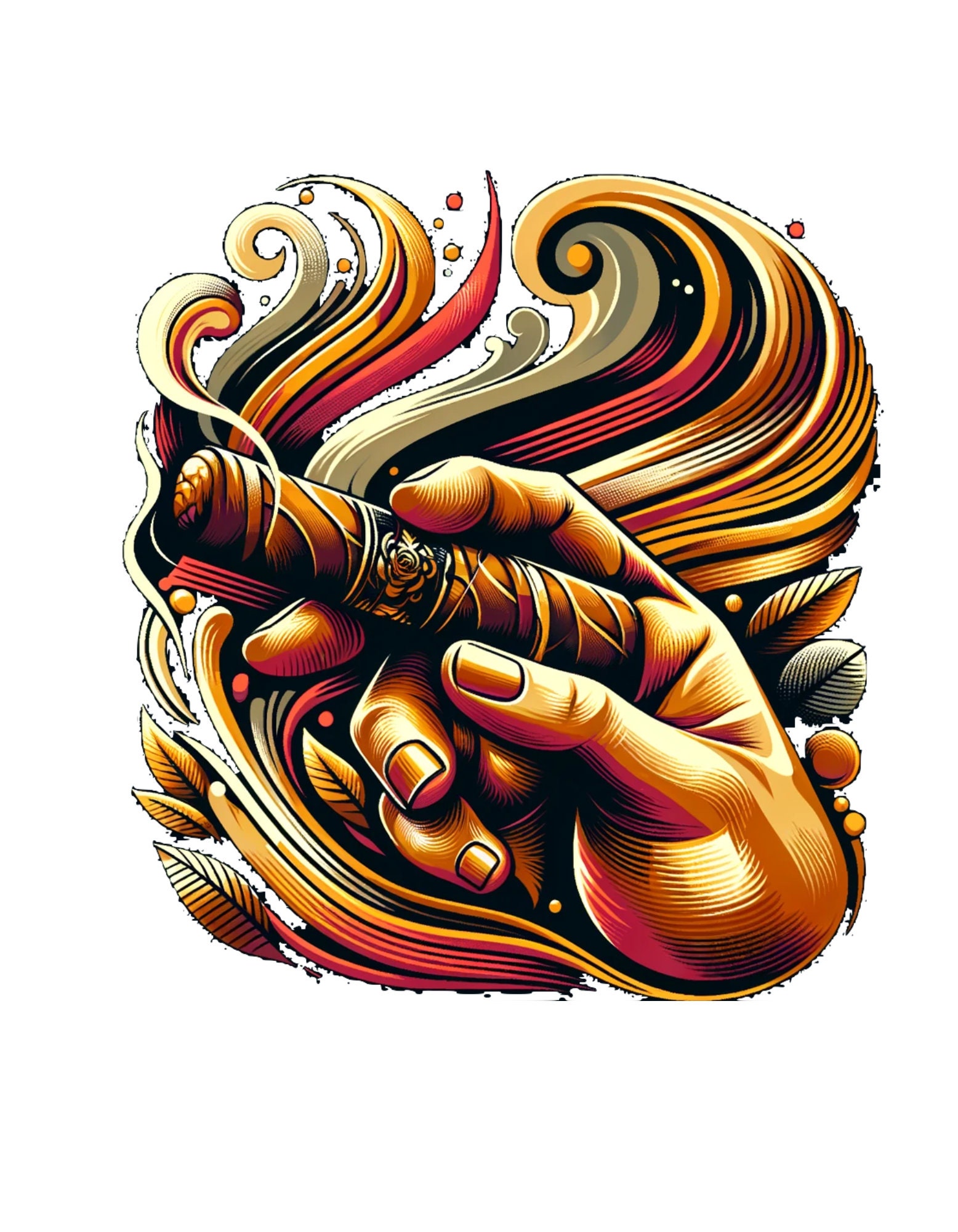 Cigar Aficionado T-shirt, Cigar Lover Tee Shirt, Smoking Lounge T-shirt ...