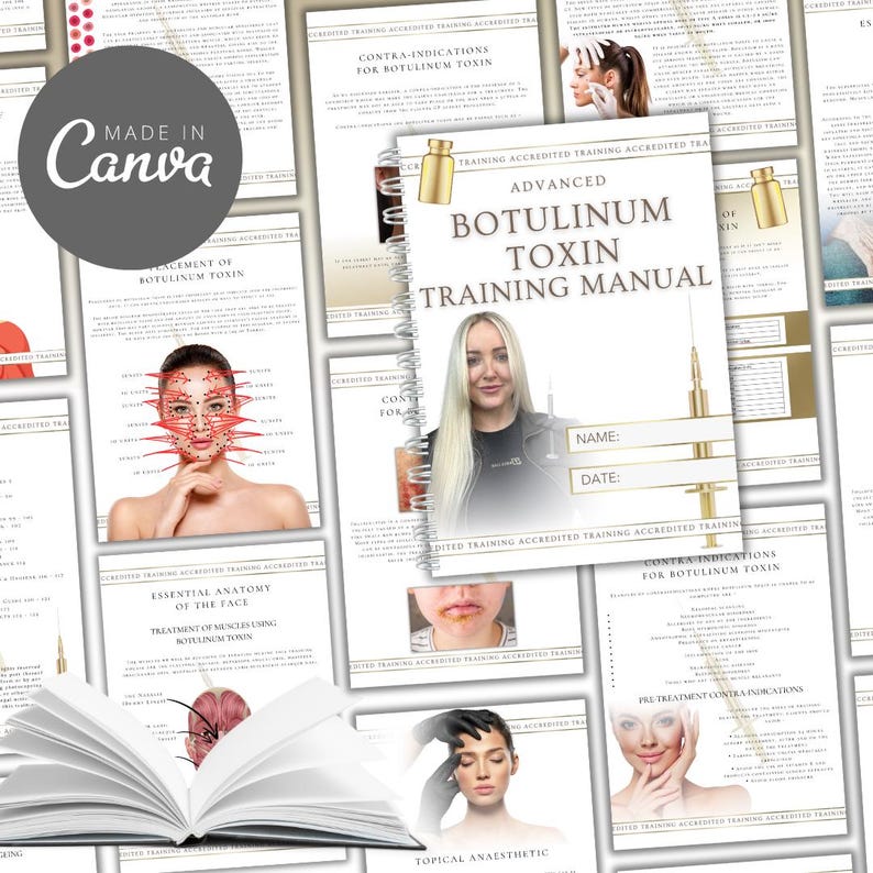 Luxury Advanced Botulinum Toxin Botox Anti Wrinkle Training Manual ...