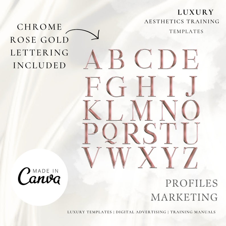 10 Luxury Rose Gold Aesthetics Academy Training Templates - Editable in ...