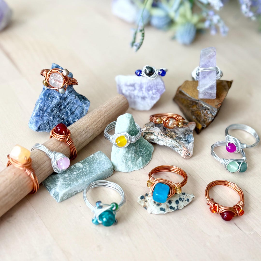 MYSTERY RING! Handmade Wire Wrapped Rings. Sizes 6-9. - Etsy