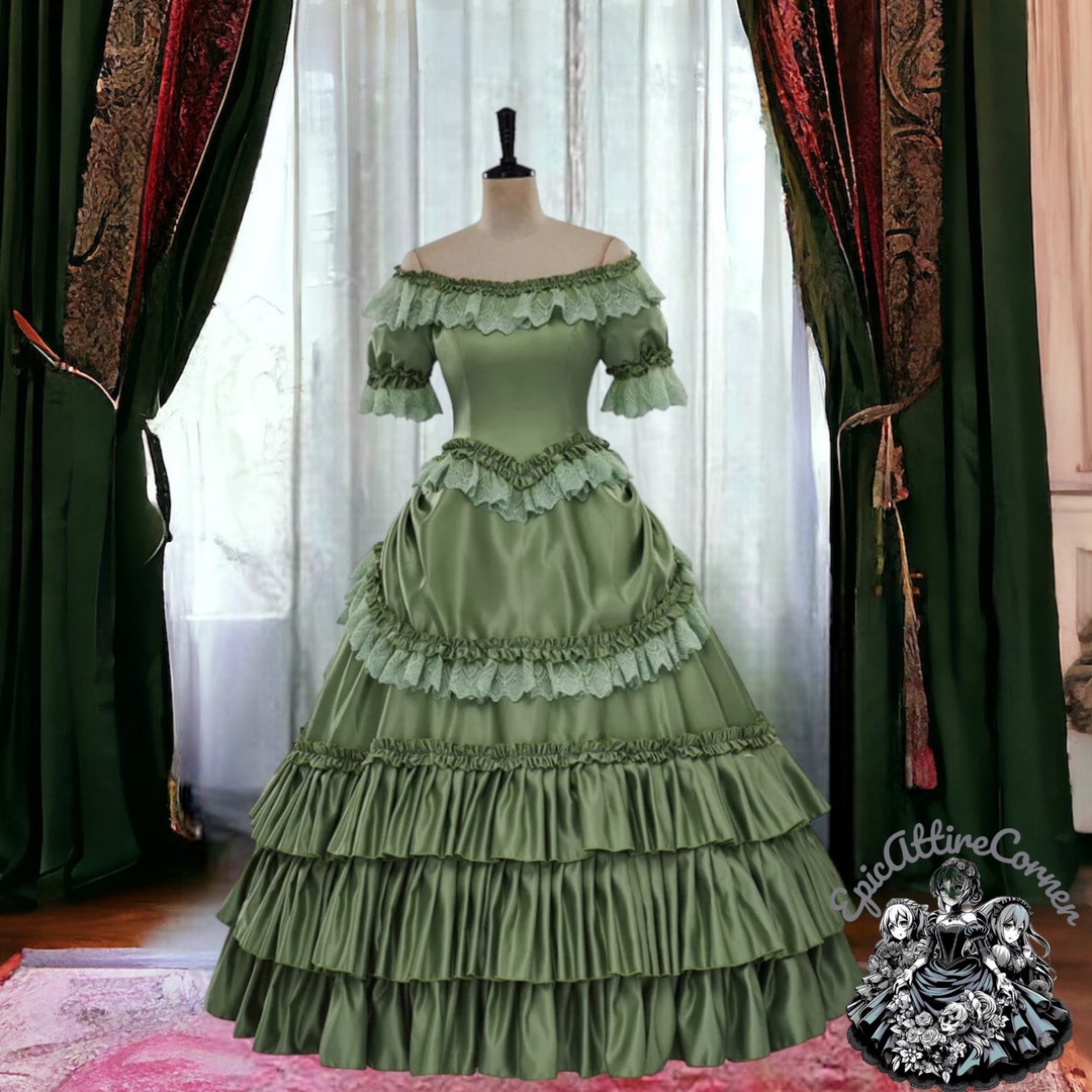 Katherine Pierce Vintage Vampire Costume, Colonial Ball Gown Vampire ...