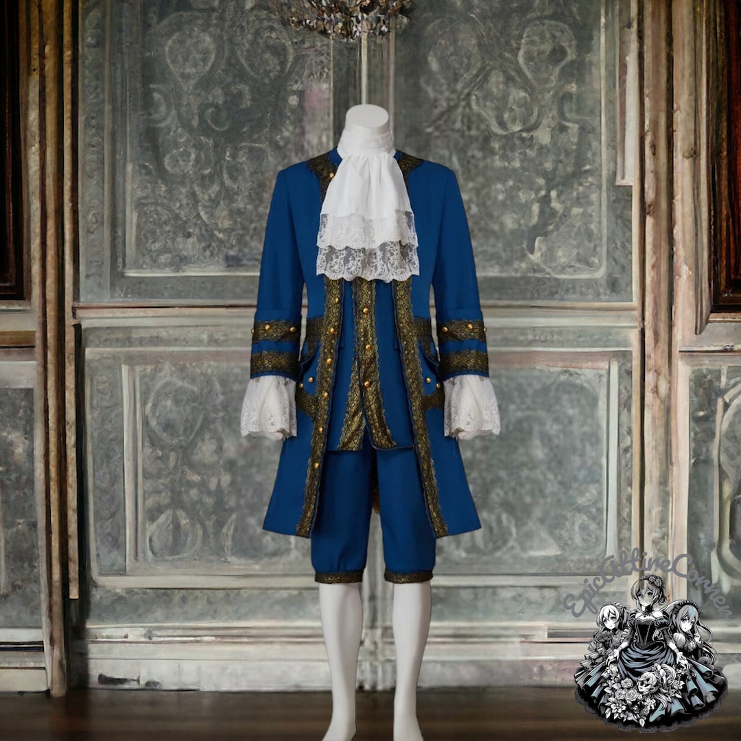 18th Century Men's Costume, Historical Men's Suit, Vintage Colonial ...