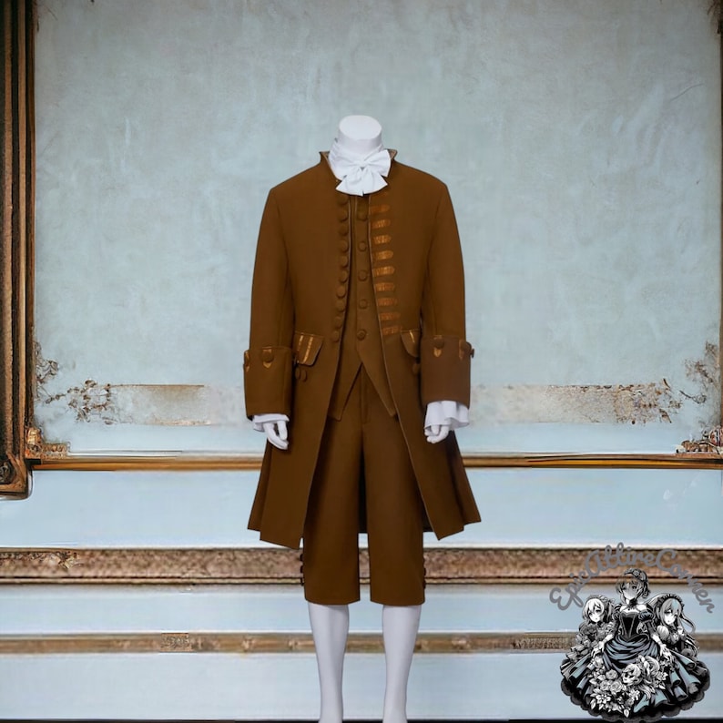 18th Century Aristocrat Attire, Victorian Mens Fashion Ensemble, Hamilton Inspired Colonial ...