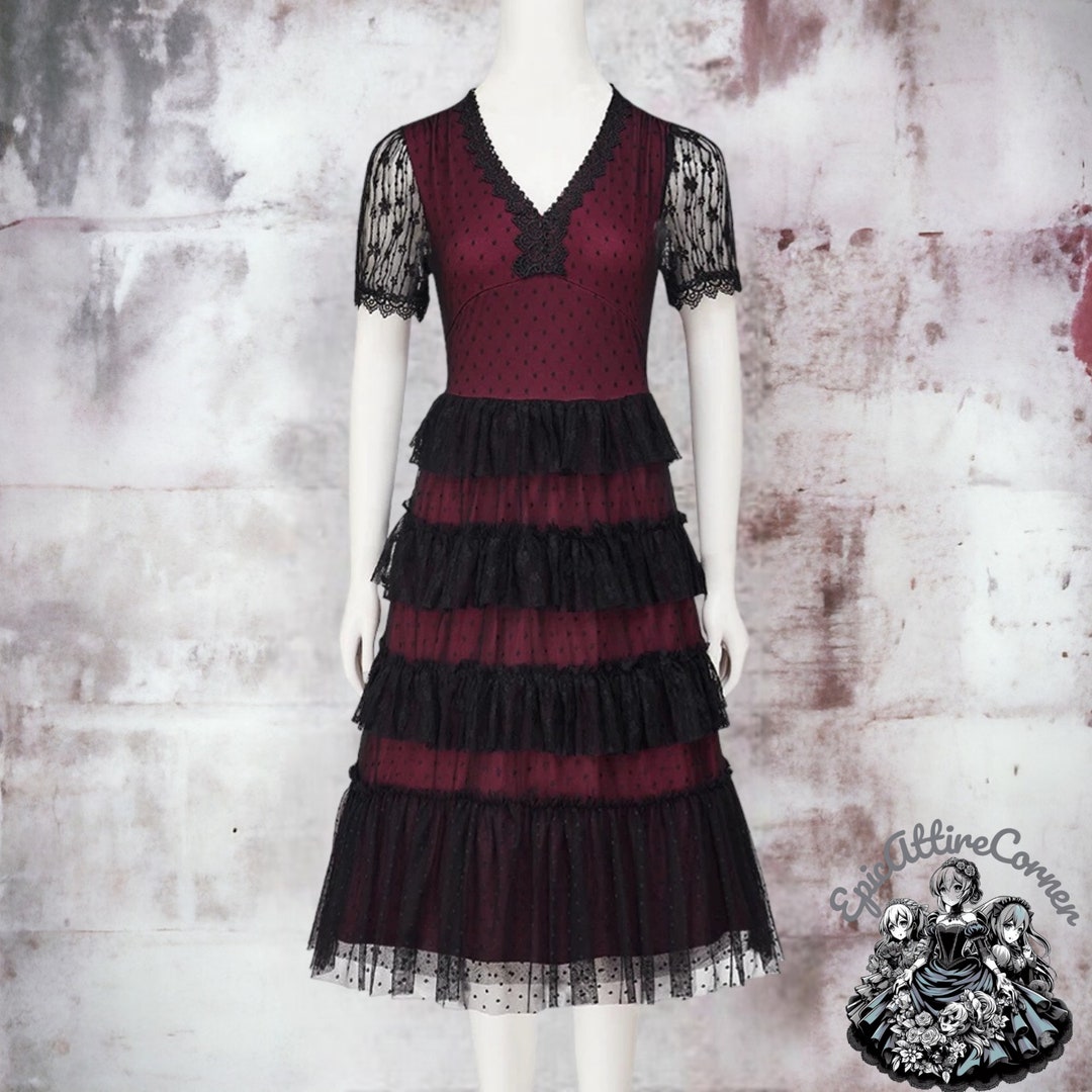 Titanic Rose Inspired Dress Titanic Movie Theme Dress Rose Red Dress Titanic Rose Costume
