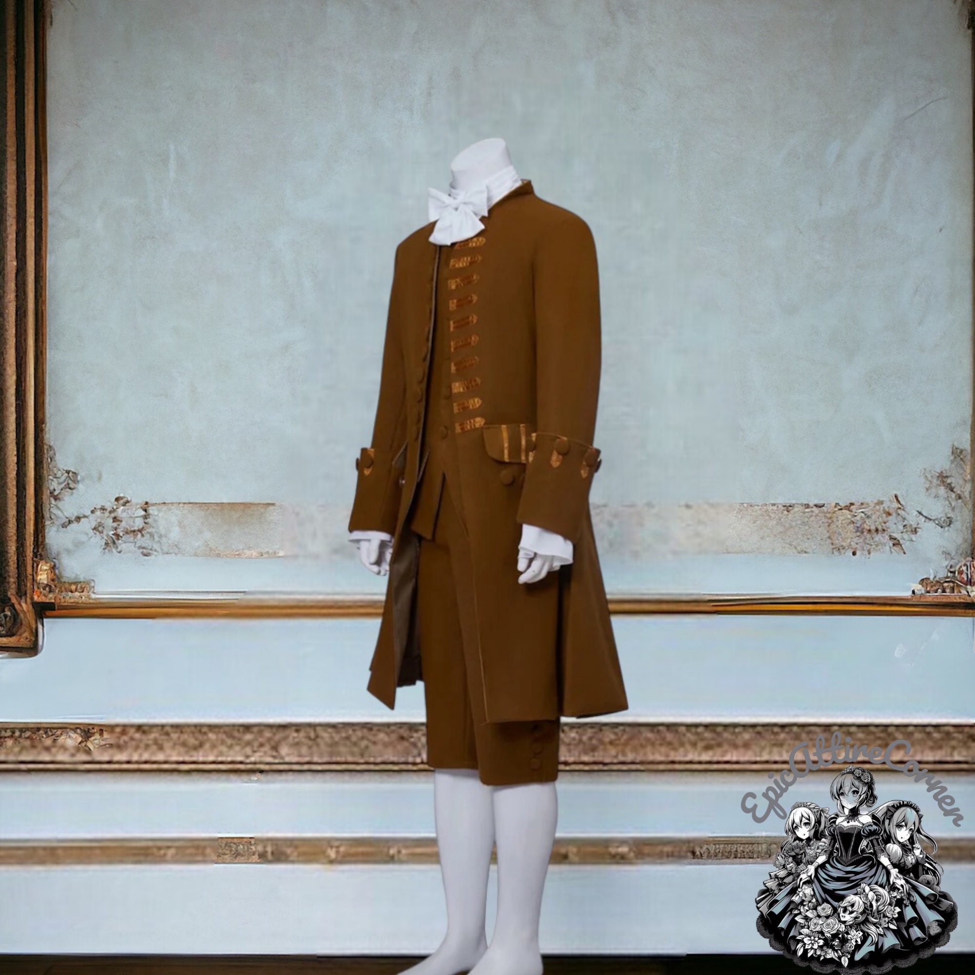 18th Century Aristocrat Attire, Victorian Mens Fashion Ensemble ...
