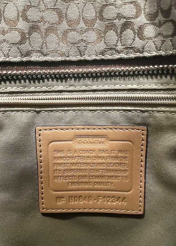 Beautiful Vintage Coach Monogram Tote Bag - Gem