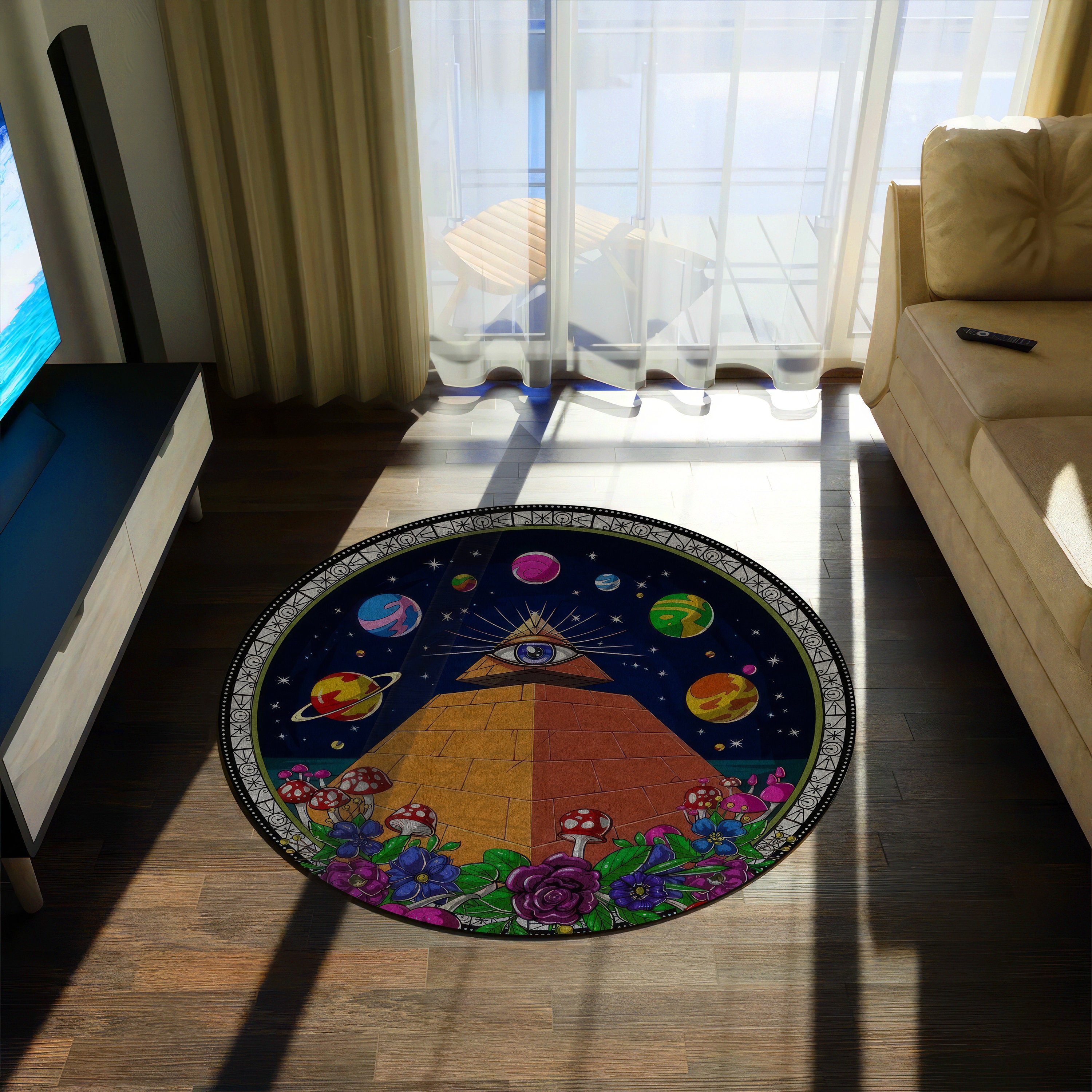 Illuminati Rug, Masonic Rug,horus Eye Rug,ancient Rug,egyptian Rug ...