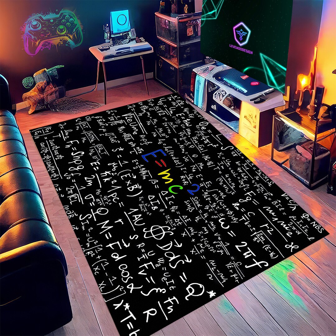 Math Formulas Modern Rugarea Rugpopular Rugabstract Rughome Decor Rug Rugs Living Room