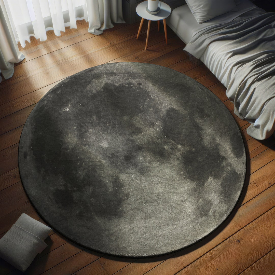Moon Rugs, Space Themad Rug, Planet Rugs, Gift for Him, Salon Decor Rug ...