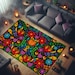 Arcade Rug, Arcade Room Decor, Arcade Rug, Arcade Decor, Abstract Area ...
