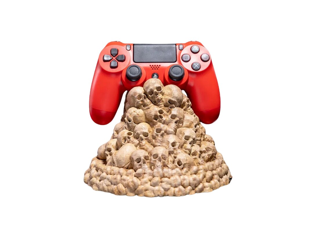 Skull Controller Holder - Gothic Video Game Organizer - Etsy